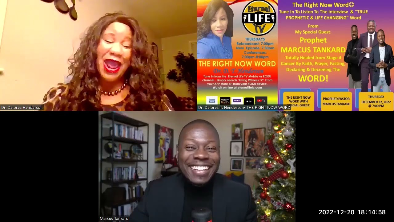 Dr. Delores Henderson & Special Guest: Prophet Marcus Tankard (Healed ...